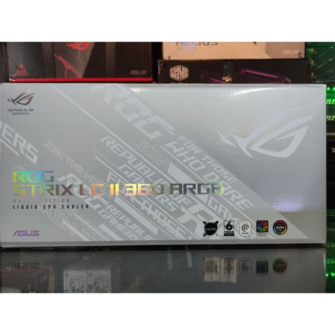 Asus Rog Strix Lc Ii Argb Lga Support Aio Liquid Cooler White Edition Shopee Philippines
