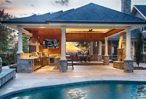 Outdoor Kitchen Ideas Around Pool At Cecila Whitworth Blog