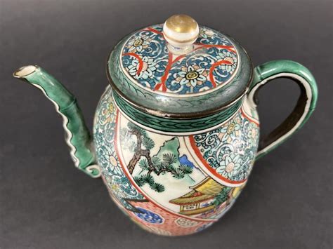 Sold Price Antique Japanese Kutani Teapot January 6 0122 1 00 Pm Est