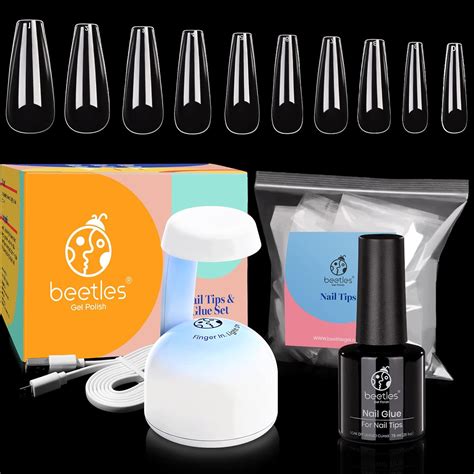 Beetles Nail Tips And Glue Gel Nail Kit 2 In 1 Nail Gel