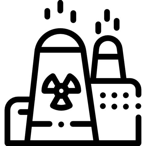 nuclear plant free buildings icons