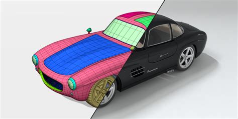 Create Beautiful Colored Wireframe Renders ColorFrame Renders Add On BlenderNation