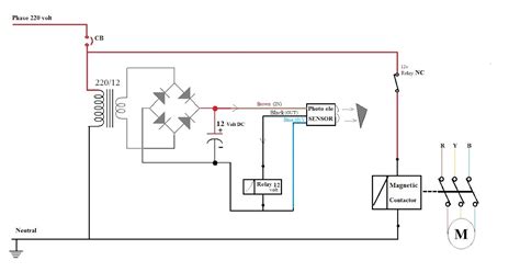 MOTOR CIRCUITS Photo Electric Sensor Motor Control Circuit