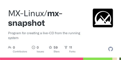 Github Mx Linuxmx Snapshot Program For Creating A Live Cd From The
