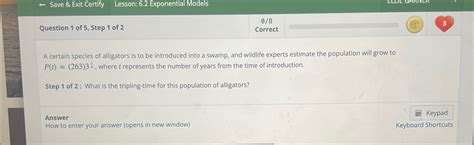 solved save and exit certifylesson 6 2 ﻿exponential