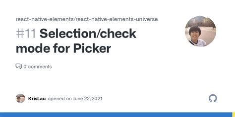 Selectioncheck Mode For Picker · Issue 11 · React Native Elementsreact Native Elements