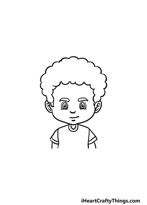 Curly Male Hair Drawing How To Draw Curly Male Hair Step By Step