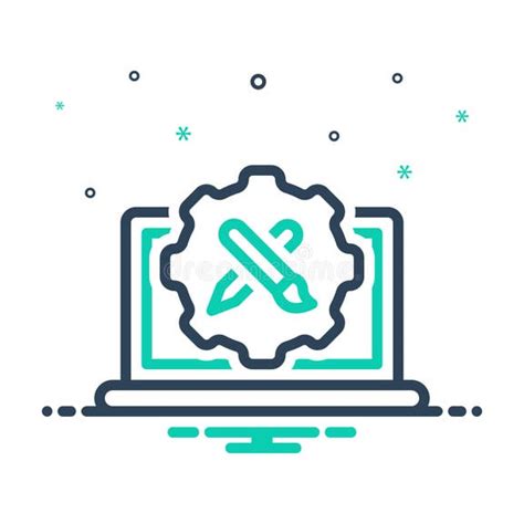 Mix Icon For Developmental Develop And Progressive Stock Vector Illustration Of Progressive