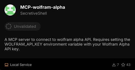 Mcp Wolfram Alpha Mcp Servers · Lobehub