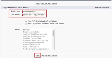 Organization Wide Address In Salesforce Apex