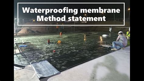 Waterproofing Membrane Method Statement Youtube