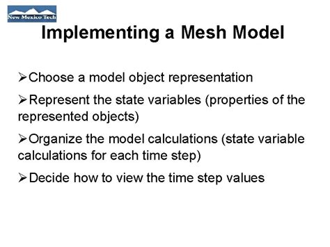 cse 351 it 351 modeling and simulation mesh