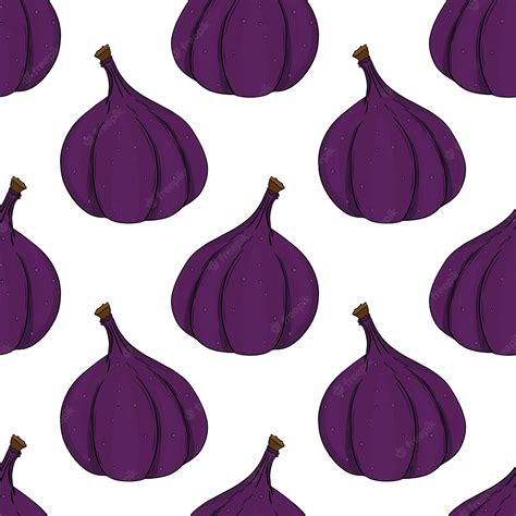 Premium Vector Vector Figs Pattern Fresh Fig Seamless Pattern