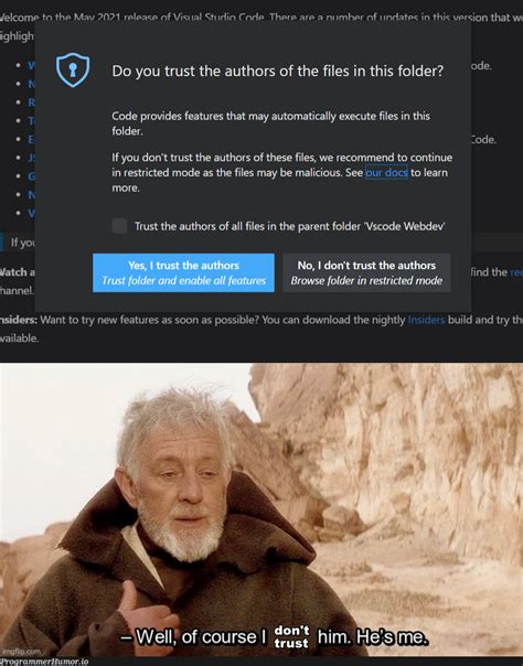 Vscode Asking The Tough Questions ProgrammerHumor Io