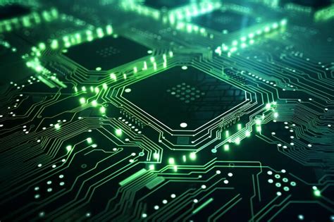 Premium Ai Image Detailed View Of A Contemporary Electronic Circuit