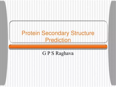 Ppt Protein Structure Prediction Powerpoint Presentation