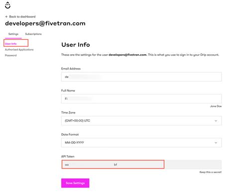 Drip Connector By Fivetran Setup Guide