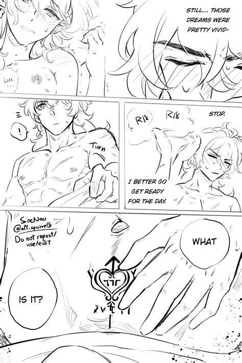 Rule 34 1boy 1girls Artsquirrelb Belly Markings Comic Diluc Genshin