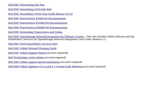 Technical Resources Dell Emc Networking Smartfabric Services