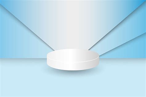 파란색 배경에 연단 일러스트 레이 션 모의 장면 지오메트리 모양 플랫폼 양식 제품 표시 강단에 대한 스톡 벡터 아트 및 기타 이미지 강단 경쟁 공란 Istock