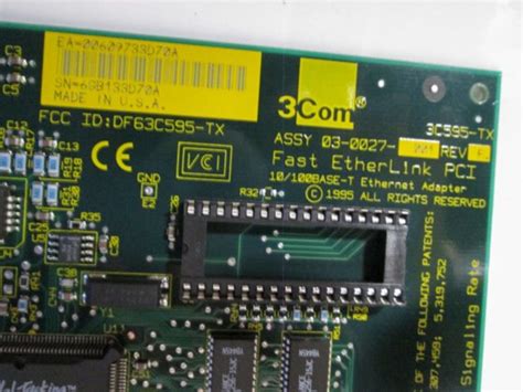 COM C TX Fast Etherlink PCI Base T Ethernet Adapter Card In Millis MA USA