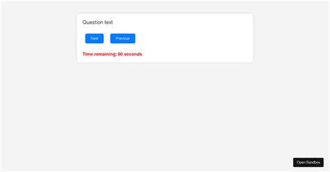 Quiz App Forked Codesandbox