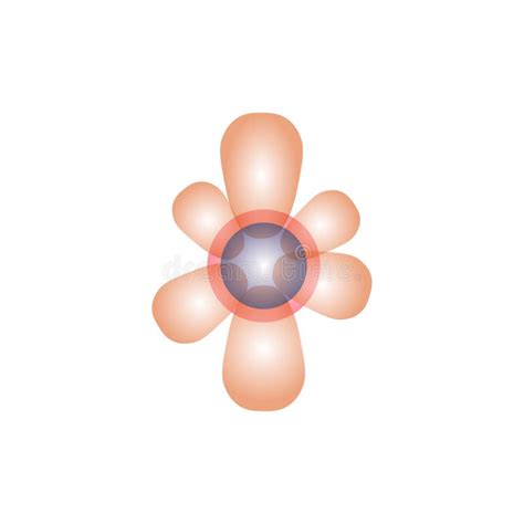 The Electron Cloud Of The Atom In Physics Stock Vector Illustration