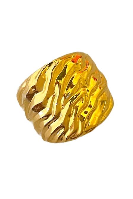 Buy Gold Plated Midas Cascade Ring By Radhika Agrawal Jewels Online At