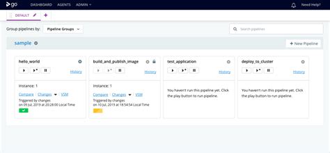 Import A Pipeline To Build And Deploy A Sample Application Gocd User Documentation