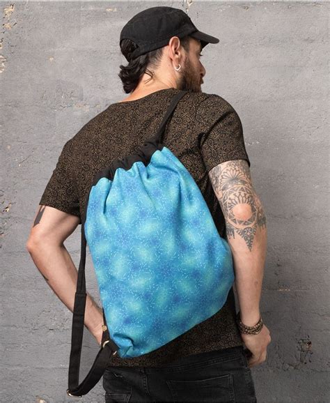 Psychedelic Festival Drawstring Backpack Sack Bag