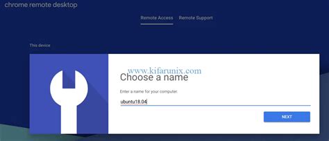 Install And Setup Chrome Remote Desktop On Ubuntu 18 04