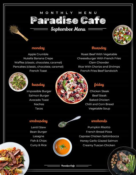 Realistic Menu Designs Renderforest