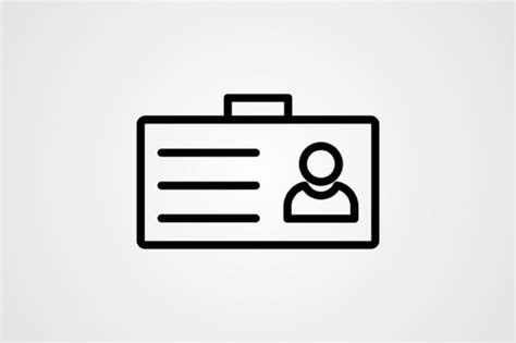 Id Card Line Icon Graphic By Graphic Nehar · Creative Fabrica