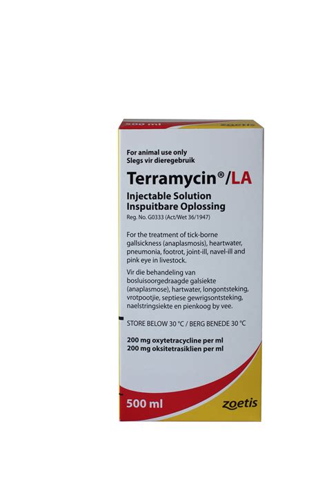 Terramycin La Injectable 500ml Biovet