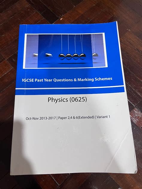 IGCSE Physics Paper Extended Variant October November Hobbies