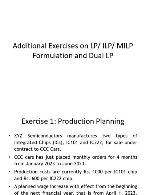 Solutions To Ilp Formulation Exercises Pdf Integrated Circuit