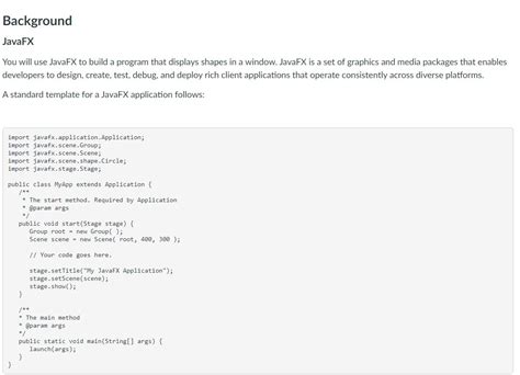 Solved Background Javafx You Will Use Javafx To Build A