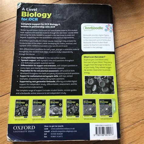 Ocr A A Level Biology Textbook No Highlighter Depop