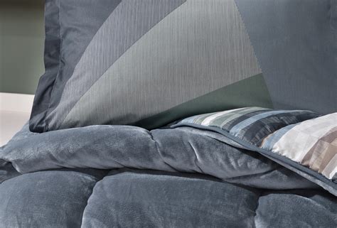 Rach Lacivert Triola Set Tek Kişilik Enza Home