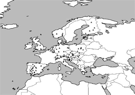Uv Index Monitoring Sites In Europe Which Deliver Online Values Download Scientific Diagram