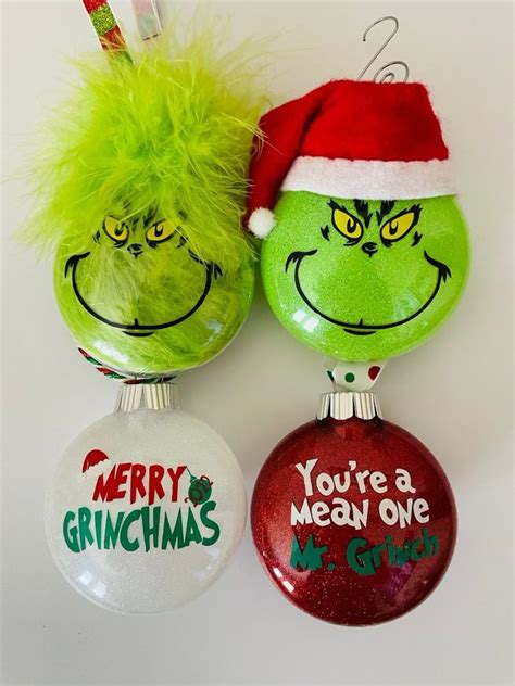 Grinch Color Tree Ornaments