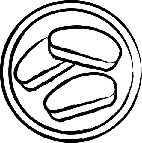 Premium Vector Biscotto Food Hand Drawn Vector Illustration