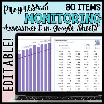 Progress Monitoring Editable IEP Goal Tracking Special Education Google Sheets