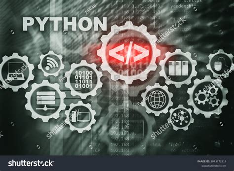 Python Programming Language On Server Room Stock Illustration Shutterstock