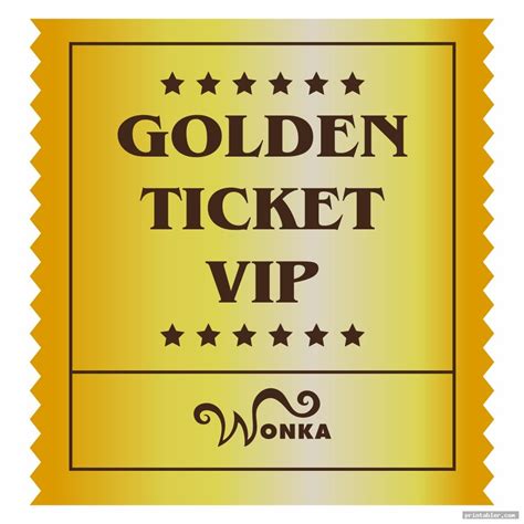 Printable Willy Wonka Golden Ticket Template Printable Free Templates