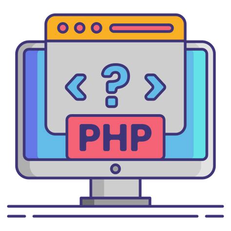 Php Code Flaticons Lineal Color Icon