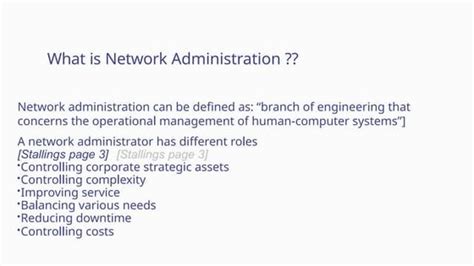 Introduction To Network Administration Pptx Ppt