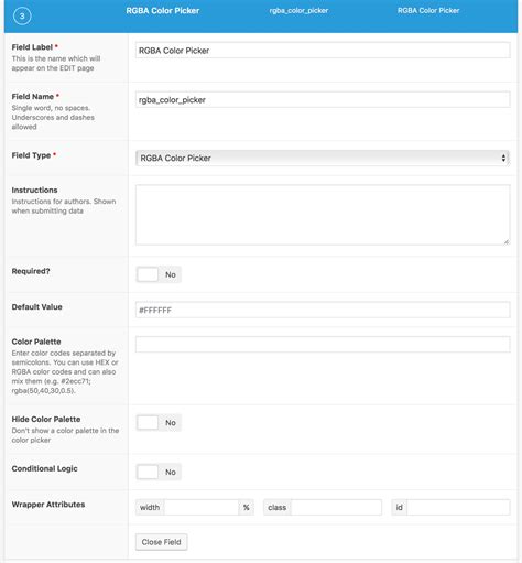Acf Rgba Color Picker For Wordpress Download