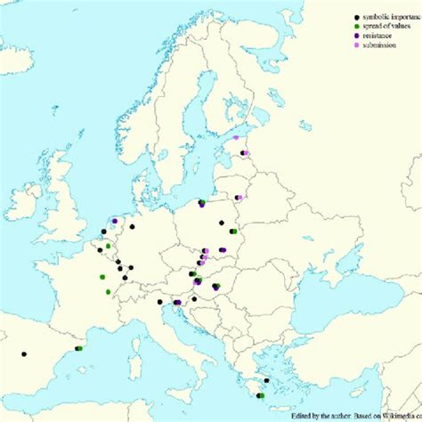 1 Spatial Dispersion Of Different Narrative Dynamics Among The 39 Sites