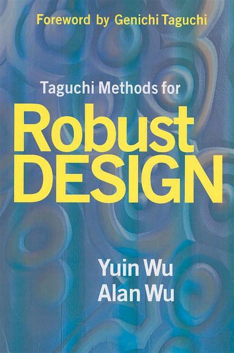 taguchi methods for robust design paperback